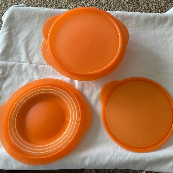 Tupperware | Kitchen | Newtupperware Orange 4 Cup Collapsible Set Of ...